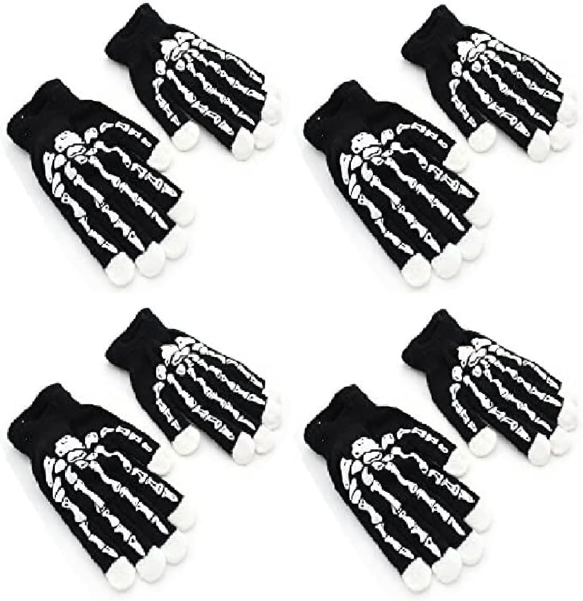 Amazon.com: 4 X C&H Solutions LED Skeleton Light Gloves : Clothing ...