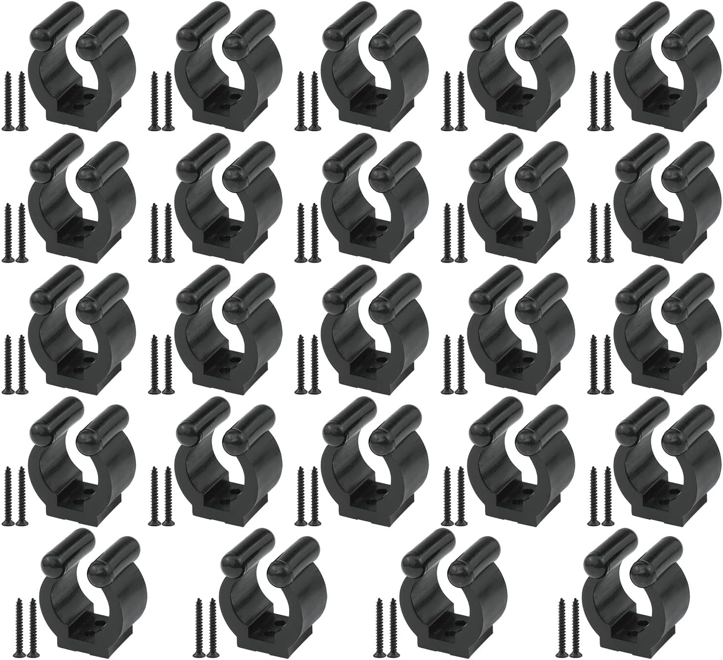 Amazon.com: AYLIFU 24PCS Fishing Rod Clips Pool Cue Clips Regular ...