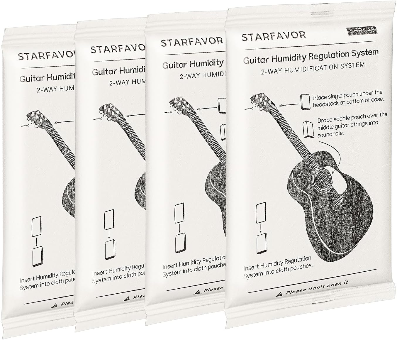 Amazon.com: Starfavor 49% Guitar Humidity Packs | Two-Way Humidity ...