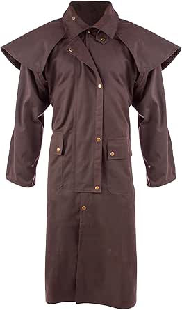 Acerugs Mens Oil Cloth Oilskin Western Australian Waterproof Duster ...