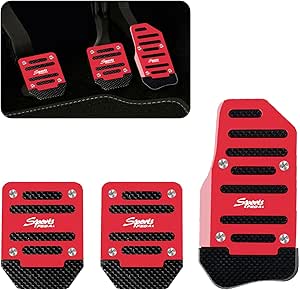 Amazon.com: beypovk 3PCS Nonslip Car Pedal Pads, Auto/Manual Aluminum ...