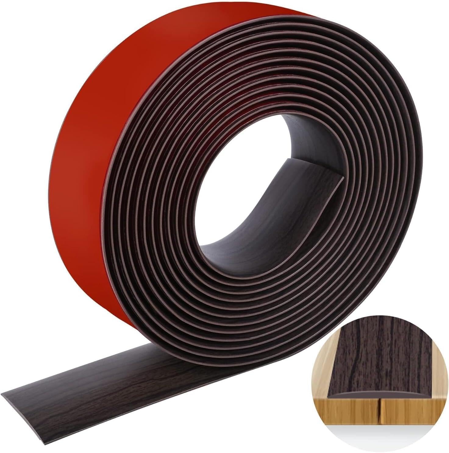 uxcell Floor Transition Strip Self Adhesive, 1.5" Wide PVC Laminate ...