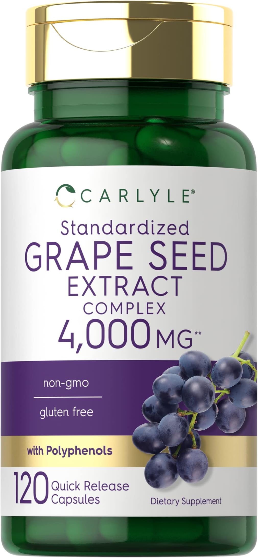 Amazon.com: Olympian Labs Grape Seed Extract 400mg Vegan Capsules ...