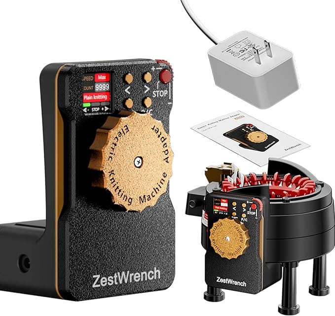 Amazon.com: ZestWrench Electric Knitting Machine Adapter for Addi ...
