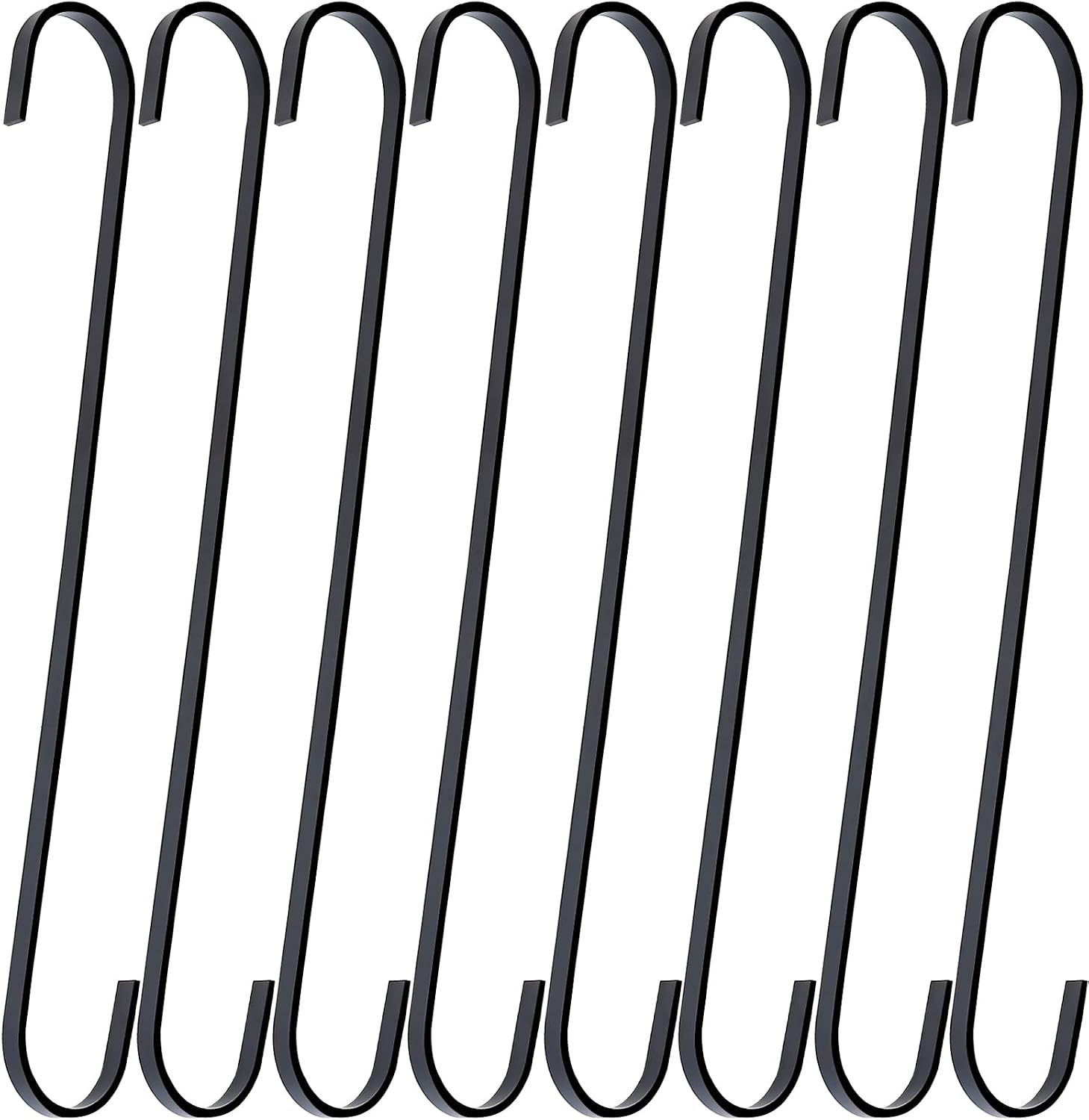 Amazon.com: TUCEWP 8 Pack 12 Inch Large S Hooks Black Heavy Duty Hooks ...