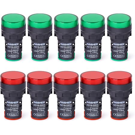 Amazon.com: Arleta 10pcs Energy Saving LED Indicator Light Voltage 12V ...