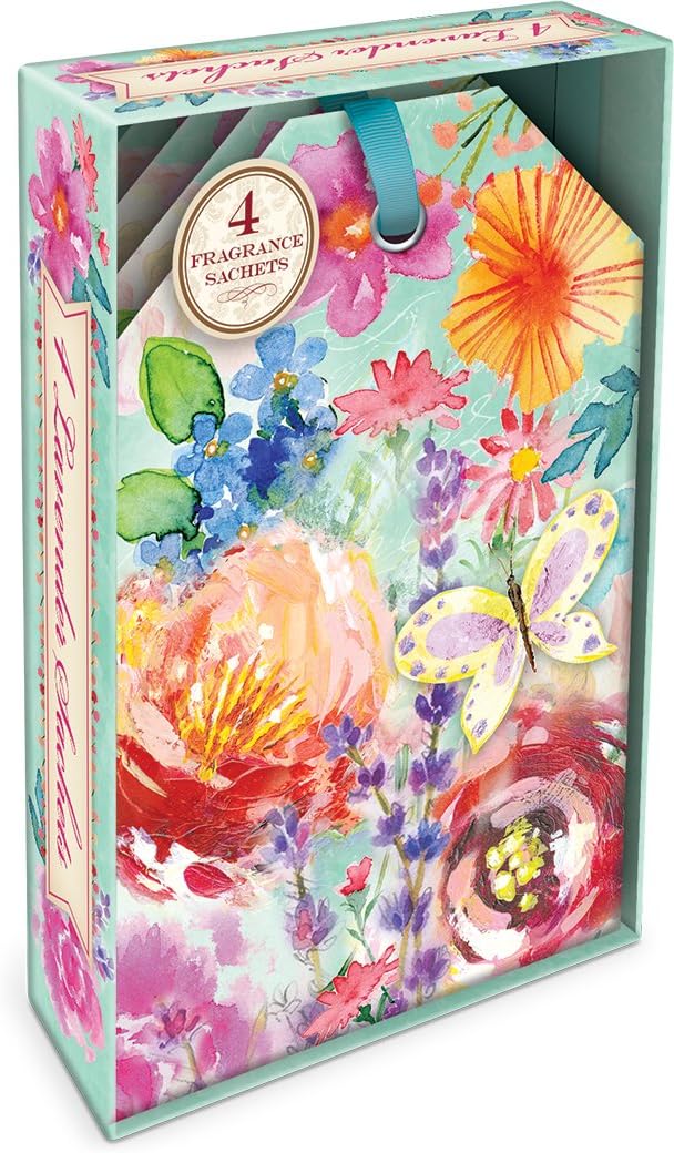 Amazon.com: Punch Studio Flower Painting Boxed Sachets : Home & Kitchen