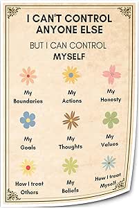 Amazon.com: Yelowcaq I Can't Control Poster Prints Therapy Wall Art ...