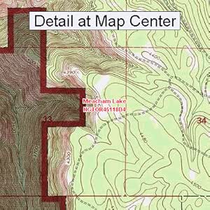 Amazon.com : USGS Topographic Quadrangle Map - Meacham Lake, Oregon ...