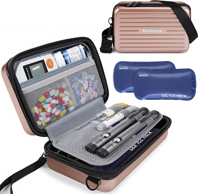 Amazon.com: Insulin Cooler Travel Case, 4 Pens Diabetes Travel Case Tsa ...