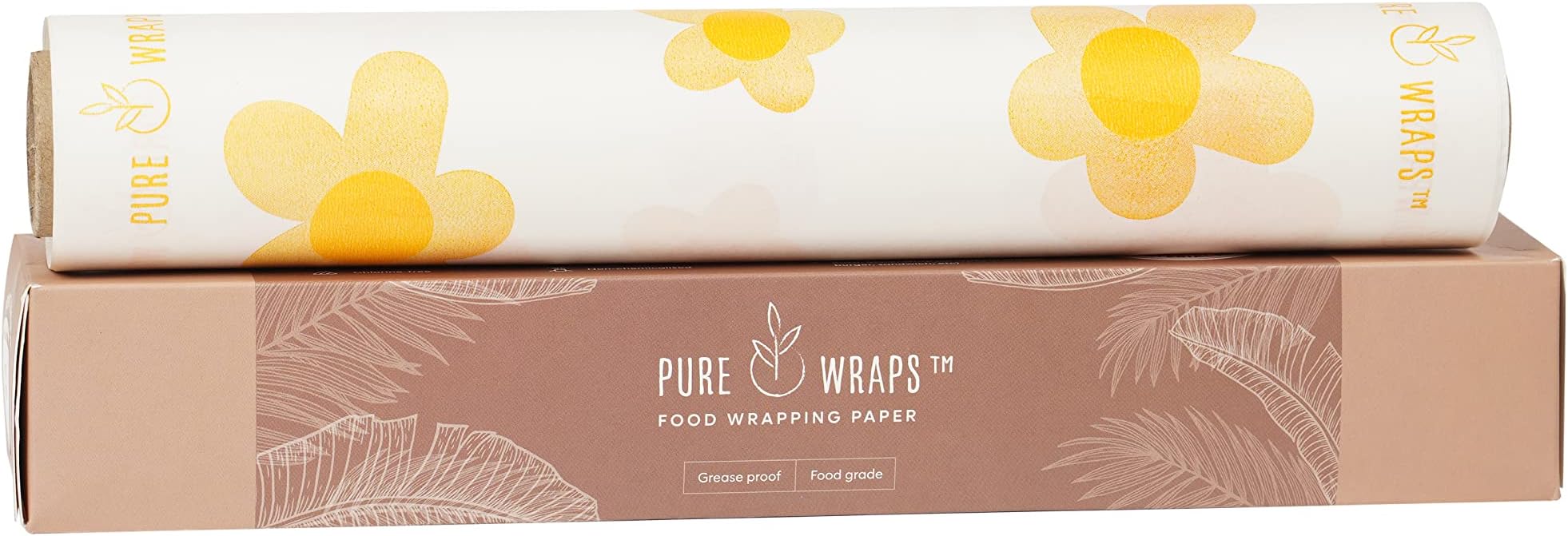 Buy Pure Wraps Food Wrapping Parchment Paper White (Brown Curves ...