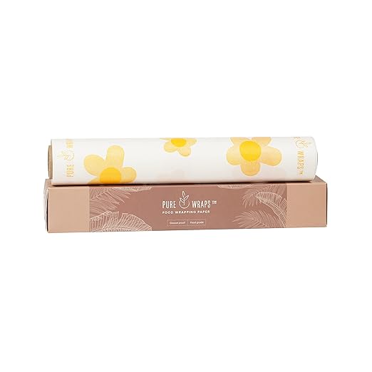 Buy Pure Wraps Food Wrapping Parchment Paper White (Yellow Flower ...
