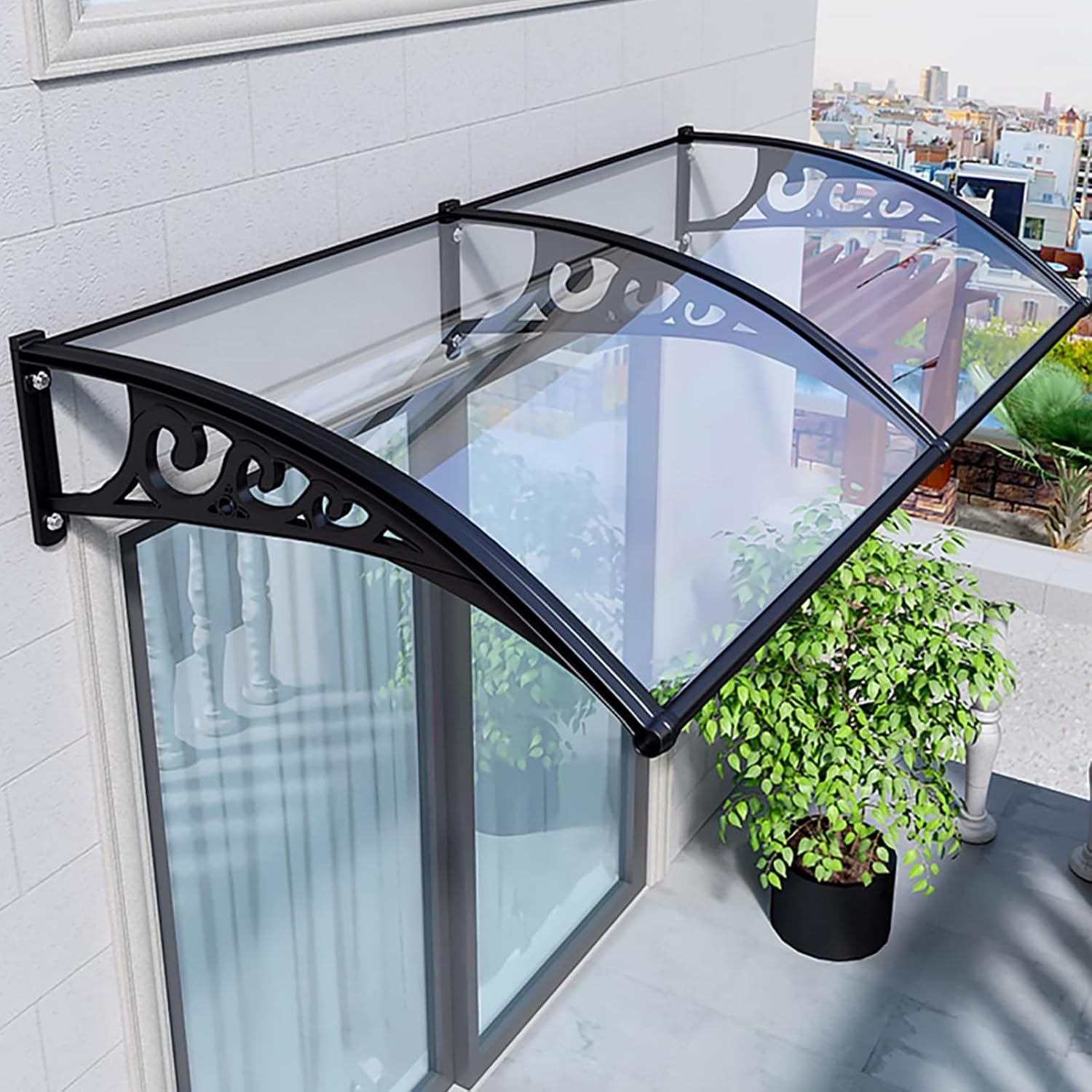 Amazon.co.jp: Rain Protector, Roof Covers, Patio, Polycarbonate, Edge ...