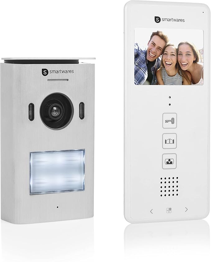 Smartwares DIC-22112 Video Intercom System – EU Plug (2 pin), white ...