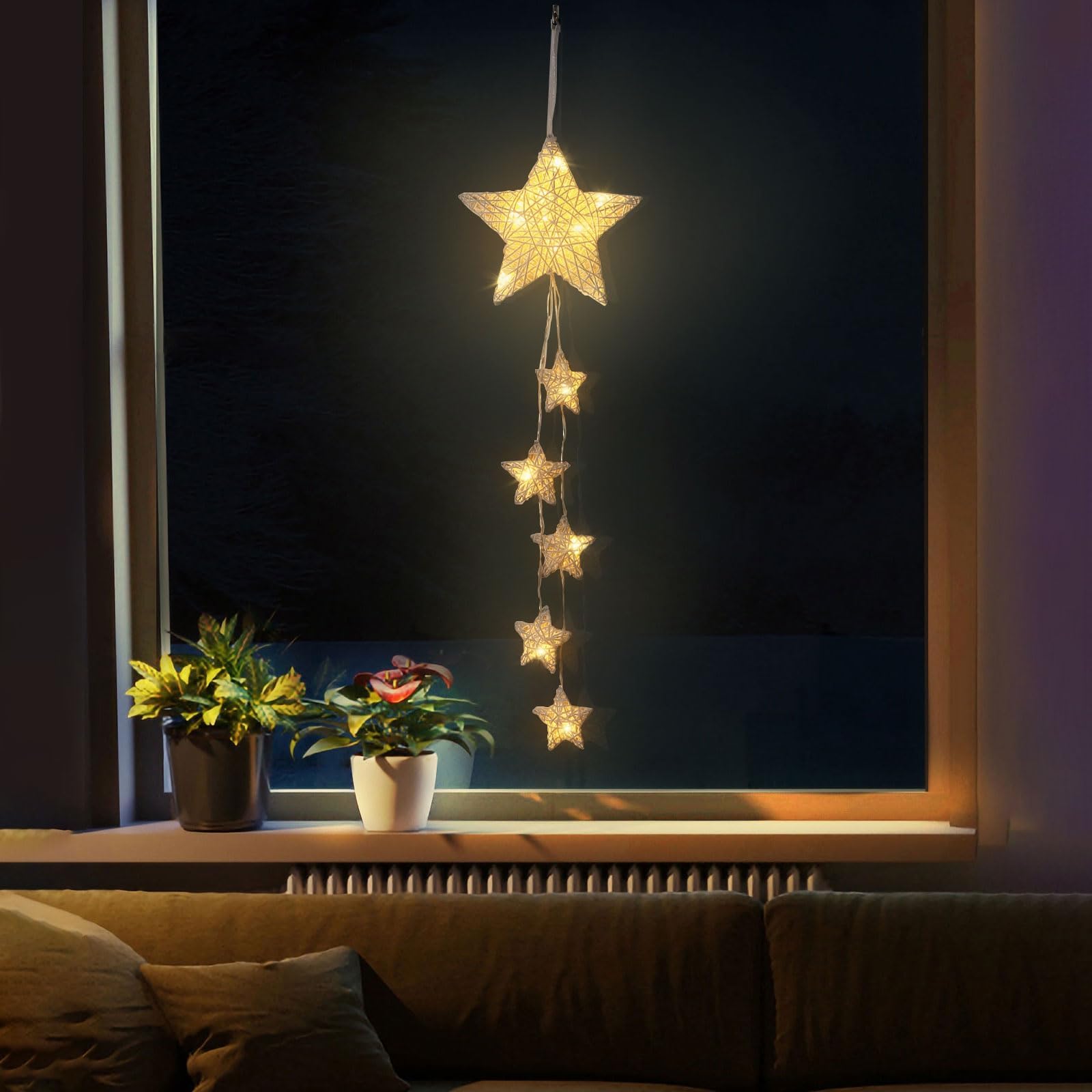 APODESS Christmas Window Star Lights - Amazon.com