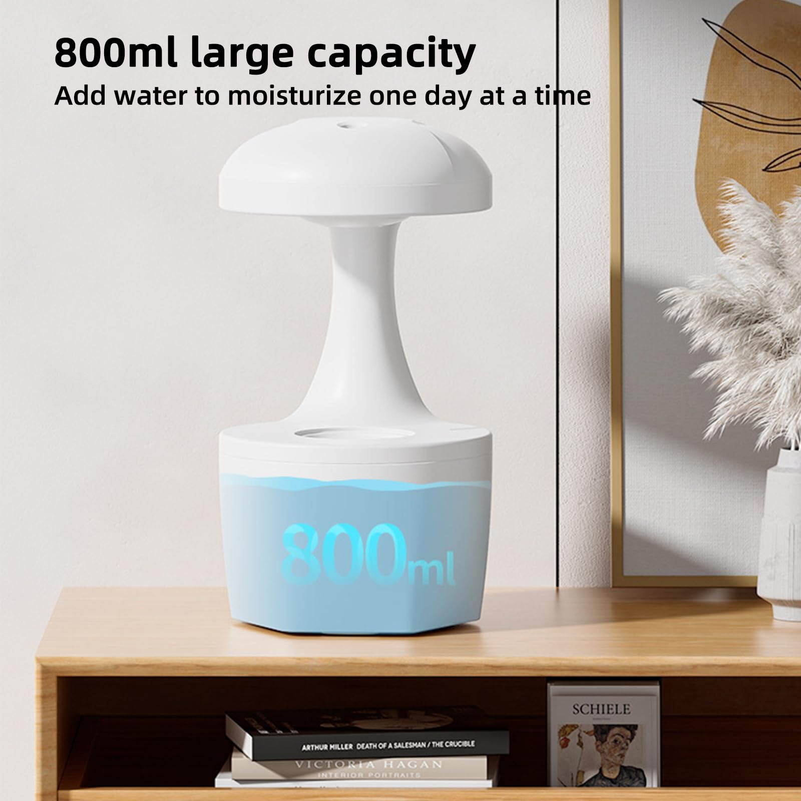 Snapklik.com : Reaeng Anti Gravity Water Drop Humidifier, 800ml Anti ...