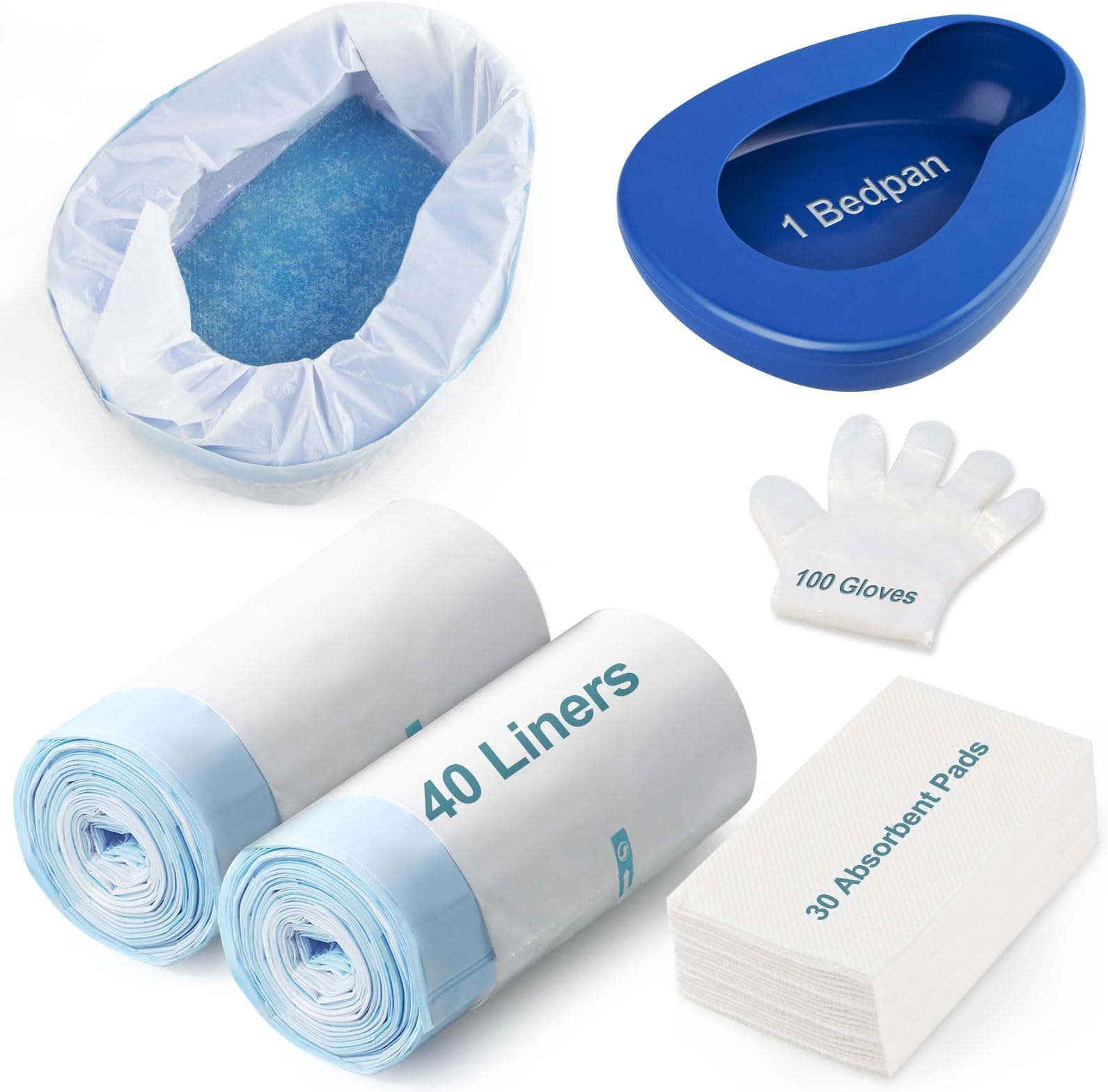 Amazon.com: Fracture Bedpan - Portable Easy Clean Plastic Bed Pan ...