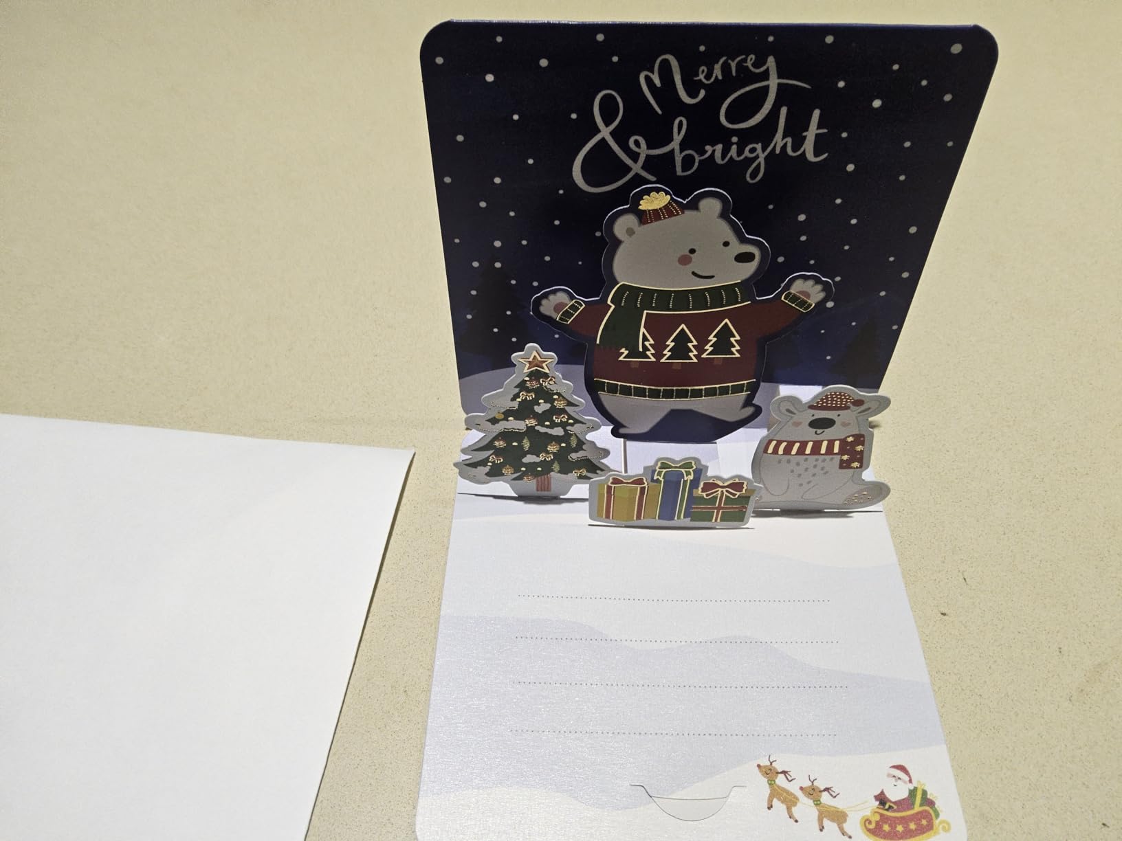 3D Christmas Greeting Card, 8 Pack Small Pop Up Christmas Cards with ...