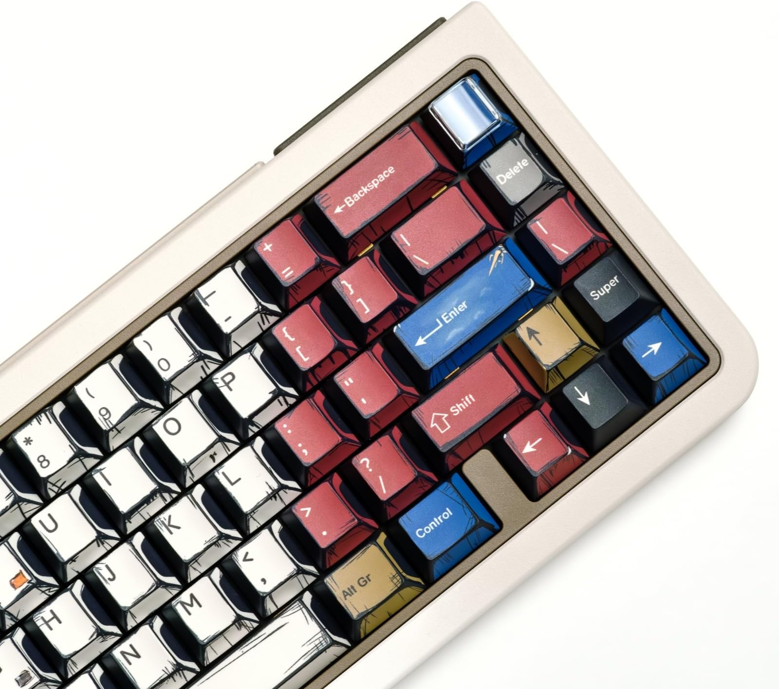 Amazon.com: ULTRAEQUIP PBT Keycaps Manga Keycaps Japenese Anime Style ...