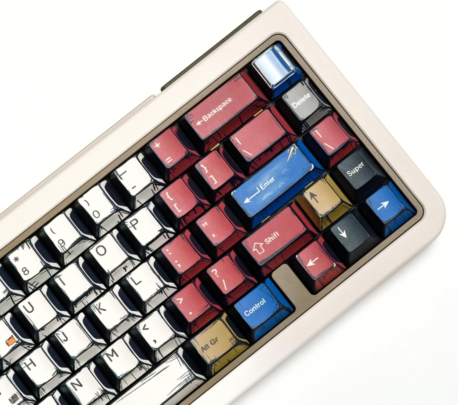 Amazon.com: ULTRAEQUIP PBT Keycaps Manga Keycaps Japenese Anime Style ...