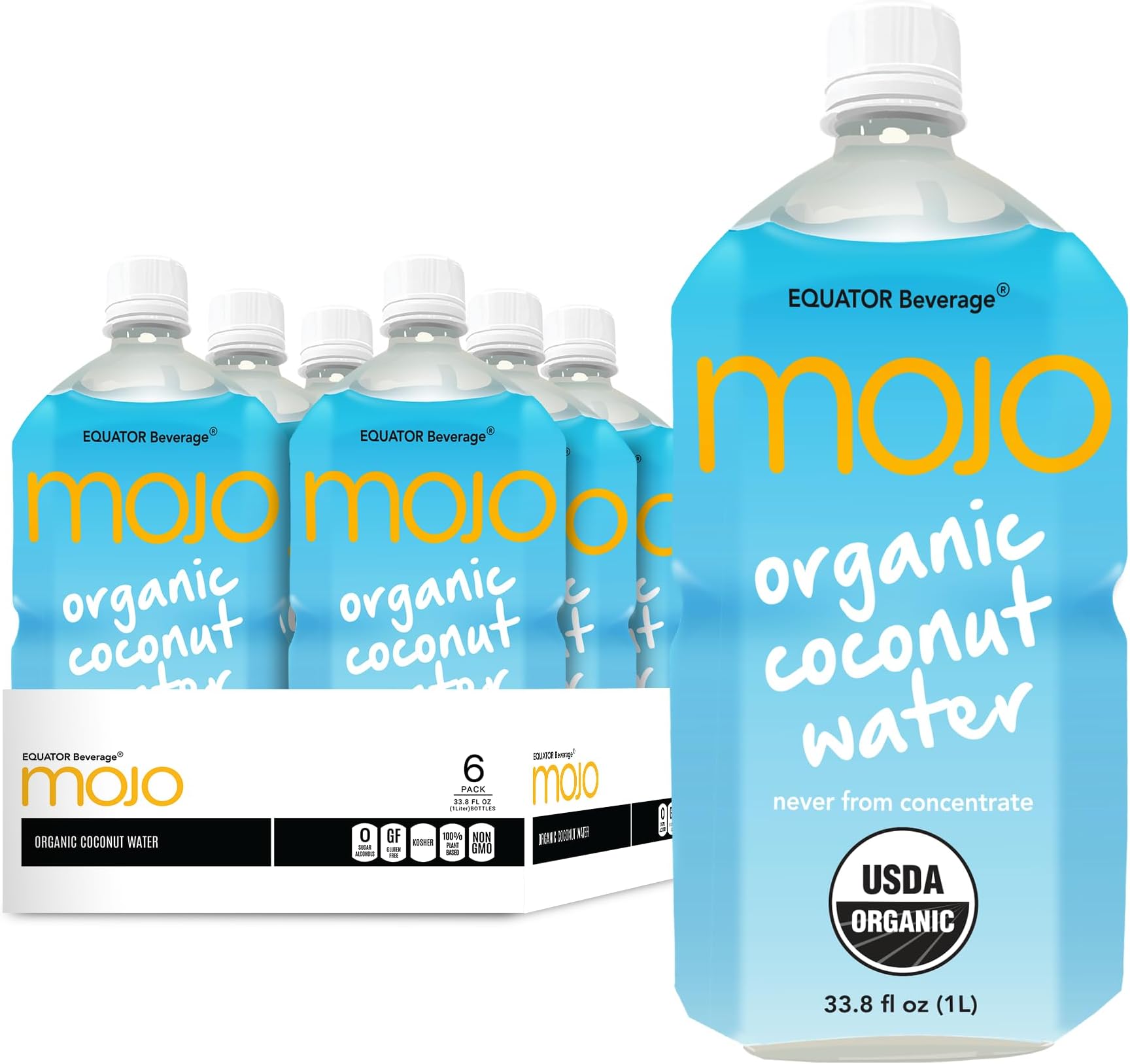 Amazon.com : MOJO Organic Coconut Water | Hydration Drink & Sports ...