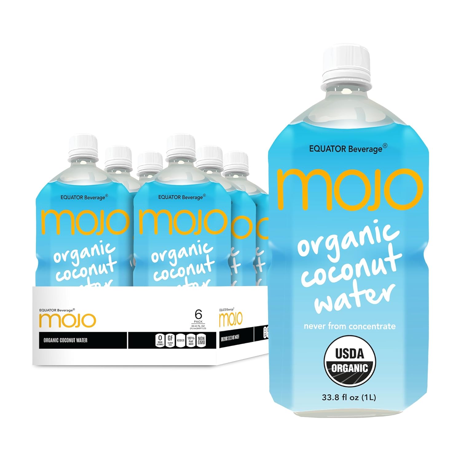 MOJO Organic Coconut Water Pack of 6 | Hydration, Comoros | Ubuy