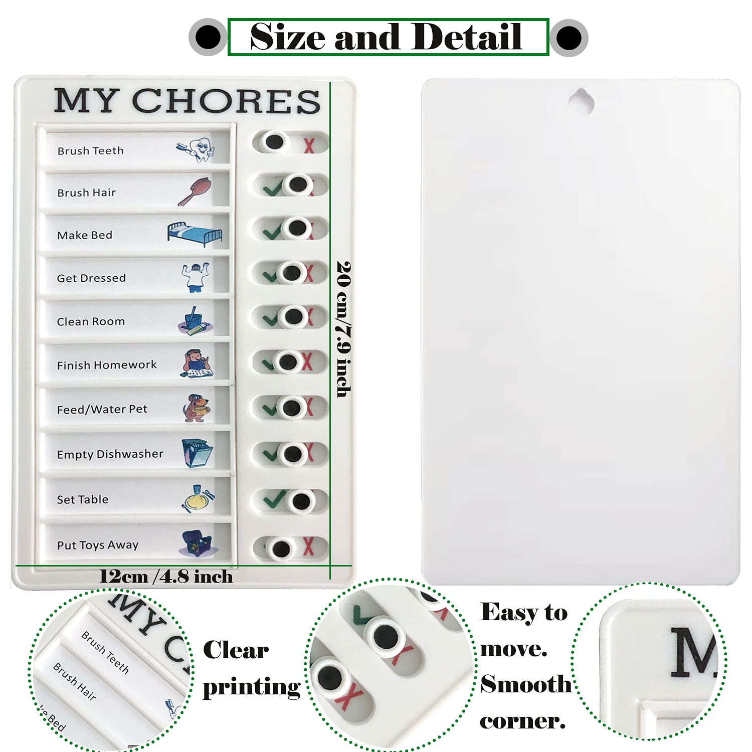 Chore Chart Memo Checklist Board Daily to Do List Planner Check List ...