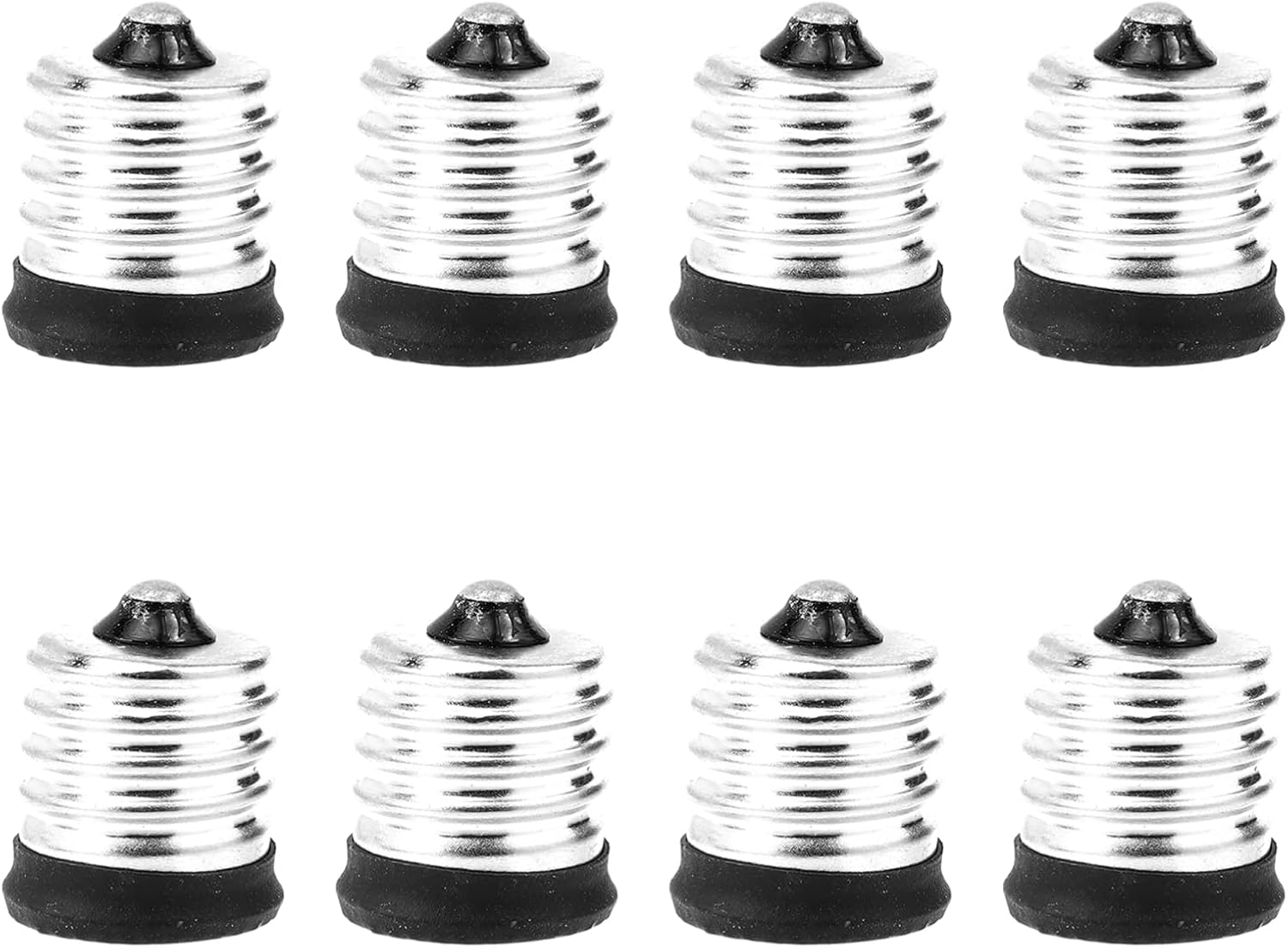 TEHAUX 8pcs E17 to E14 Adapter, Light Bulb Converter Socket Bulb ...