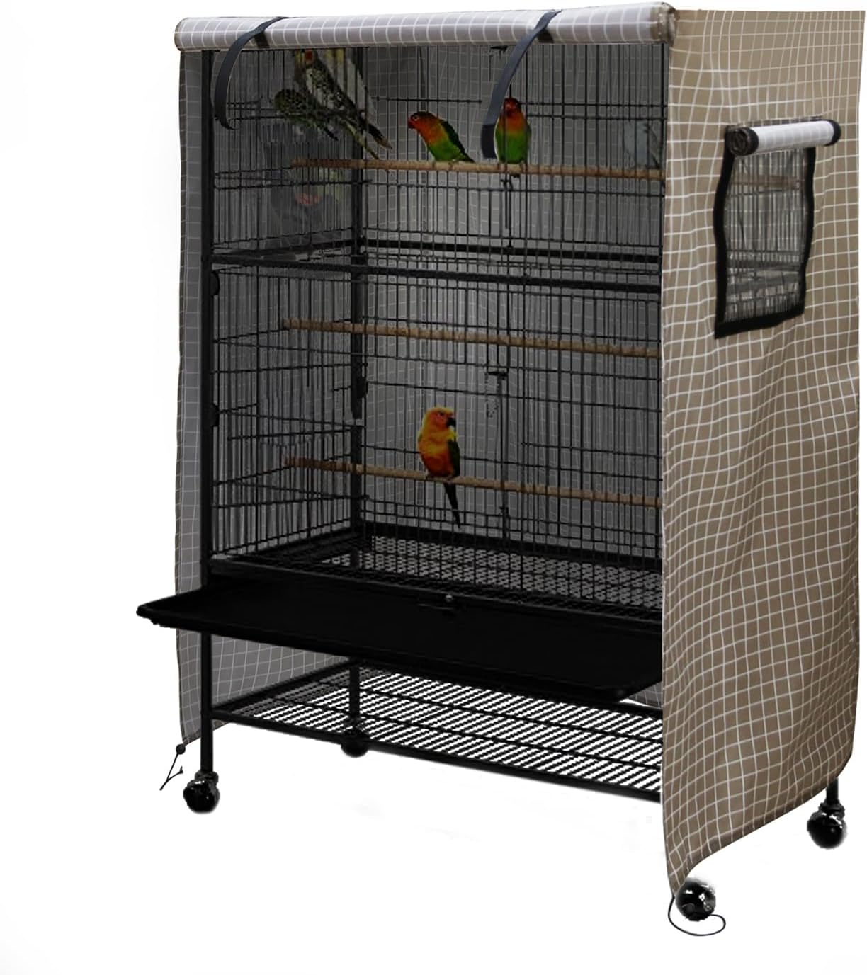 Amazon.com: DECKALY Universal Bird Cage Cover, Dark Colored Drape for ...