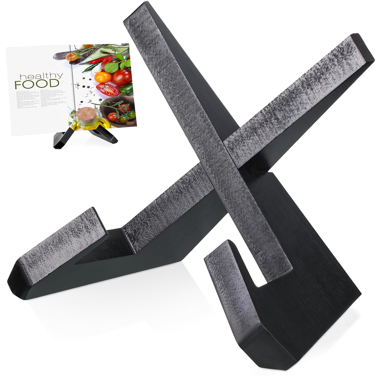Amazon.com: Sunnychicc Cookbook Stand for Kitchen, Recipe Book Holder ...
