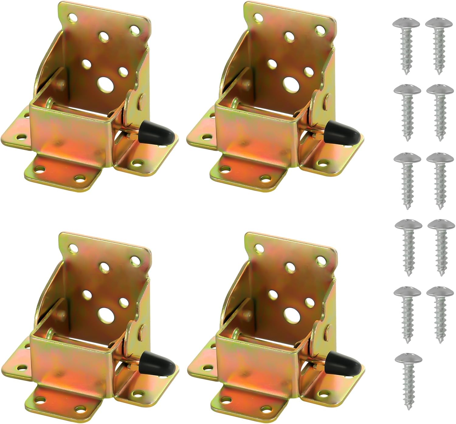 Amazon.com: Dluno 4 Pack Folding Table Leg Bracket Metal Folding Rable ...