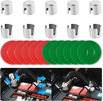 Amazon.com: 10PCS Battery Post Shims with 12PCS Felt Washers,Battery ...