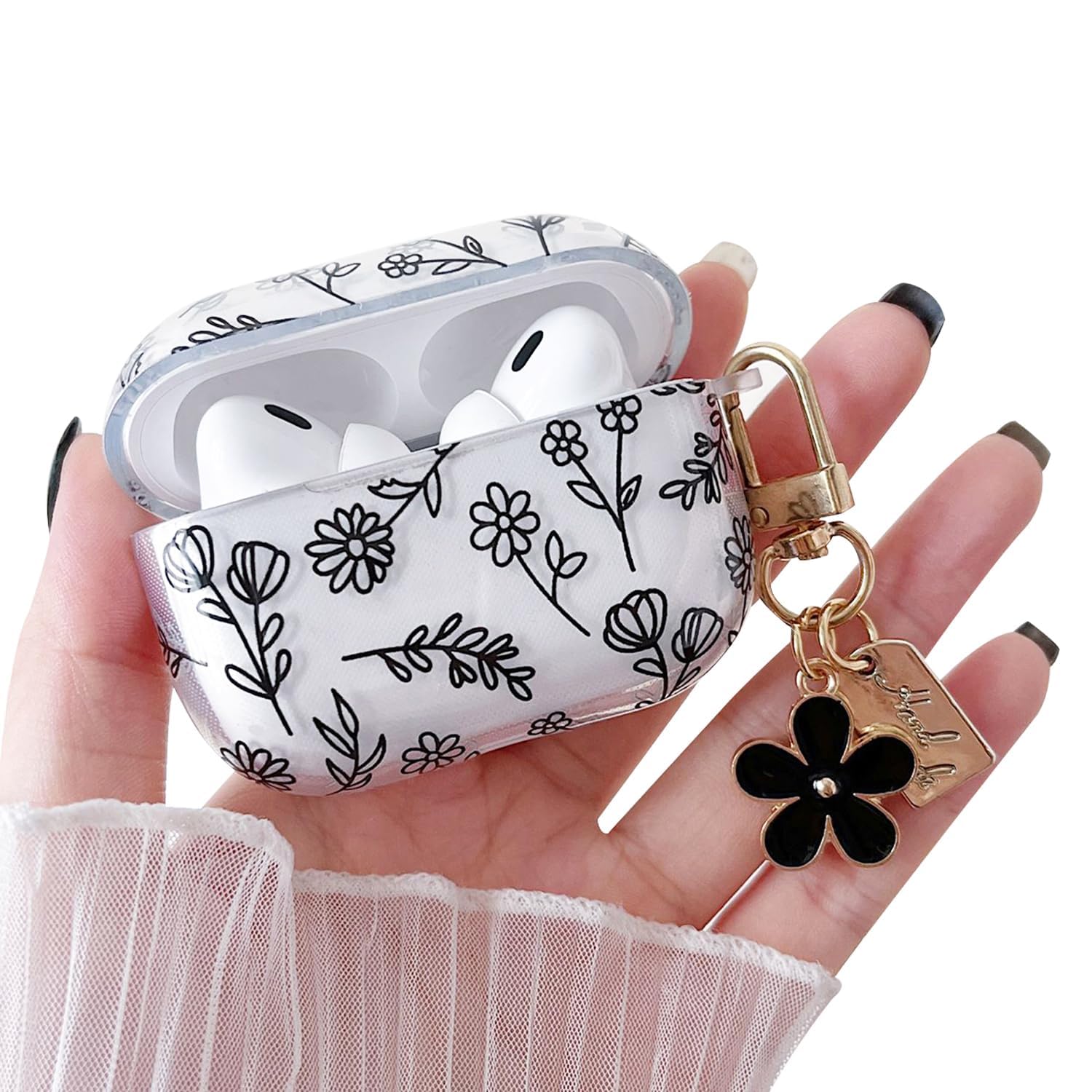 Amazon.com: MINSCOSE Compatible with AirPods Pro 2 Clear Case,Cute ...