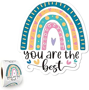 Amazon.com : Kwtzkuo You are Best Stickers Roll, Kindness Stickers ...