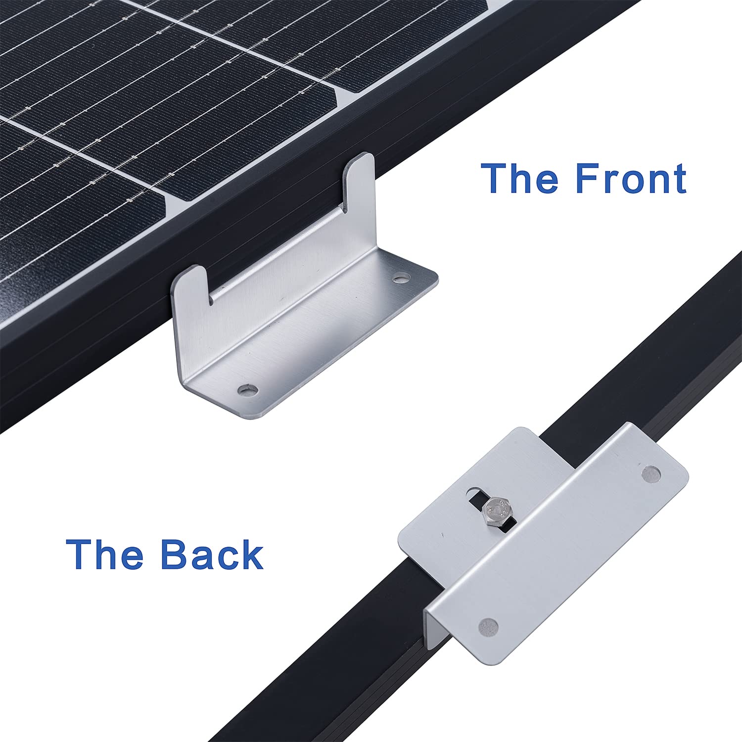 Snapklik.com : Solar Panel Mount Z Brackets, 1 Set 4 Units Solar Panel ...