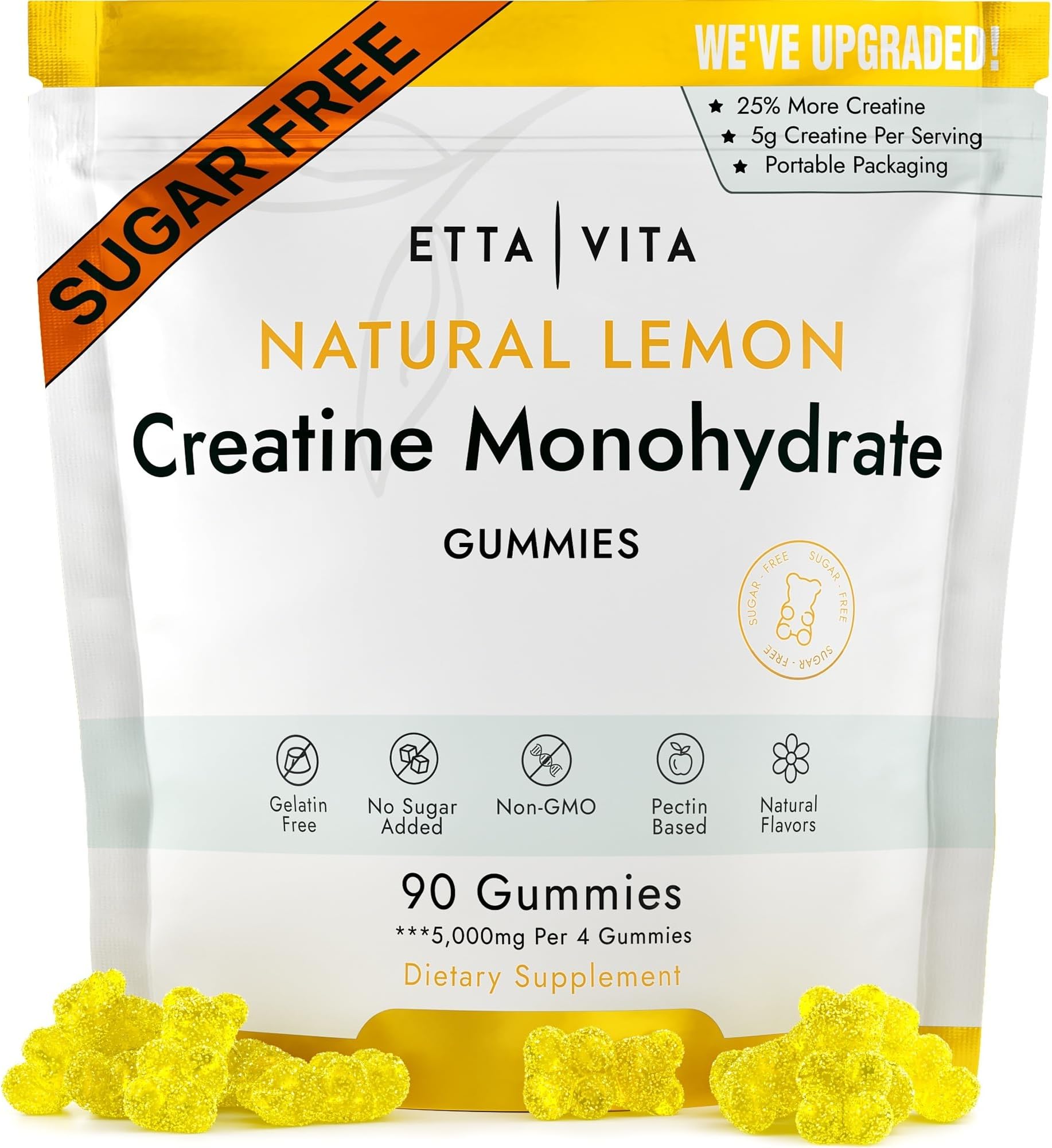 Amazon.com: Nutriholic Creatine Monohydrate Gummies for Men and Women ...