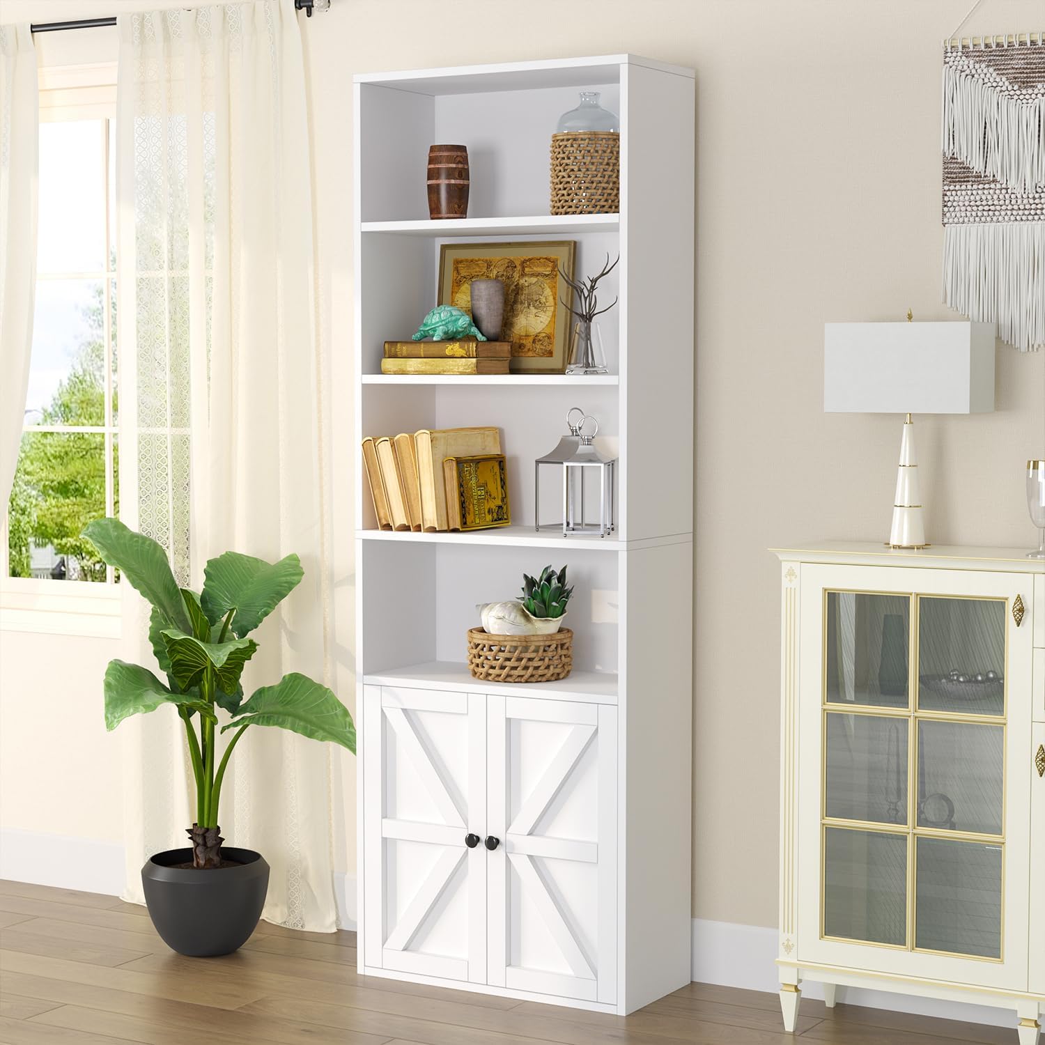 Amazon.com: Martin Furniture 8' Tall Bookcase, White (IMTE4094W) : Home ...