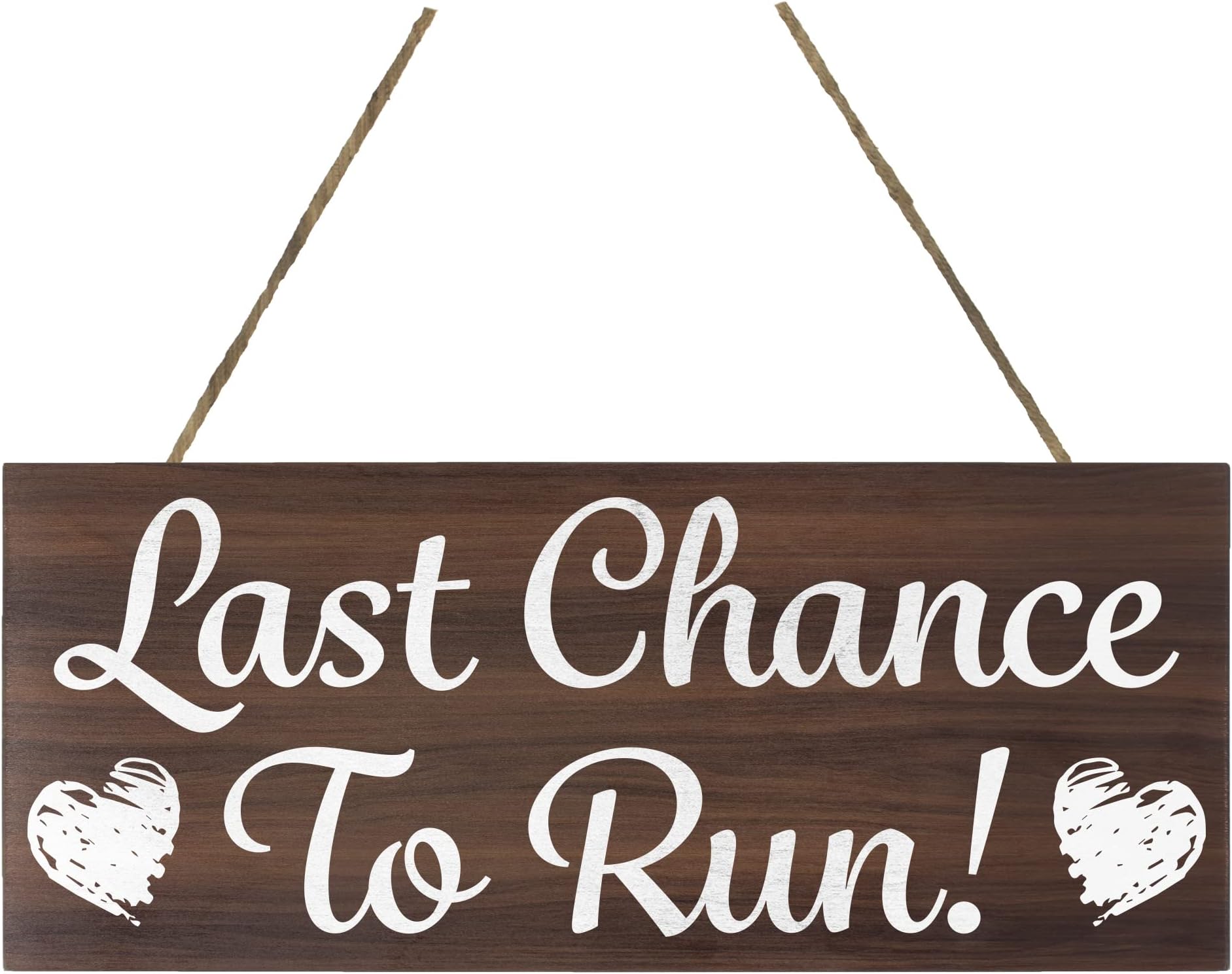 Amazon.com: Diuangfoong Too Late to Run Here She Comes Ring Bearer Sign ...