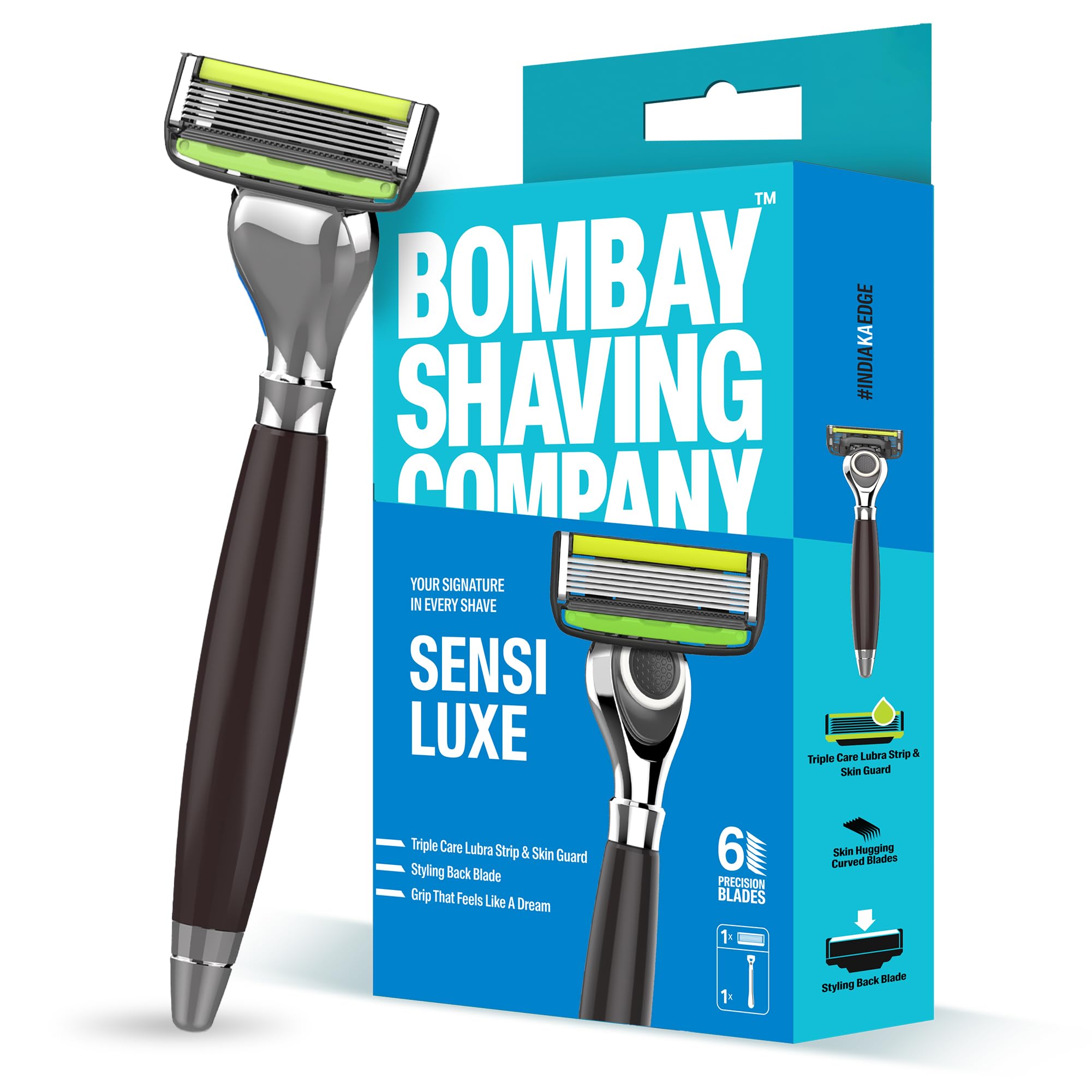 Bombay Shaving Company Sensi Luxe Razor | 6 Blade Premium Razor for Men ...