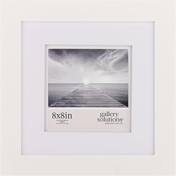 Amazon.com: Gallery Solutions - 8"x8" Wall Mount/Tabletop Picture Frame ...