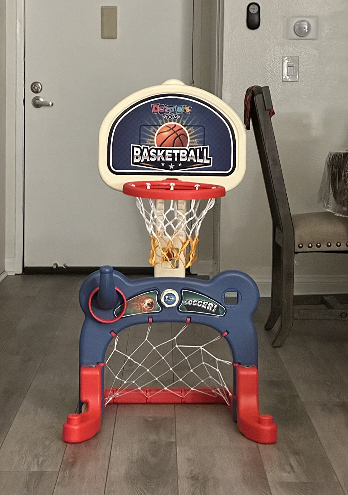 $11/mo - Finance Dazmers 3-in-1 Kids Sports Center: Basketball Hoop ...