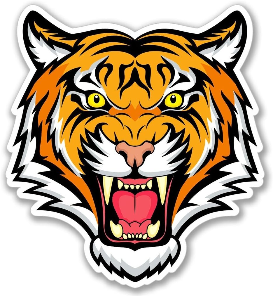 Amazon.com - Tiger Bumper Sticker Vinyl Decal 5 inches