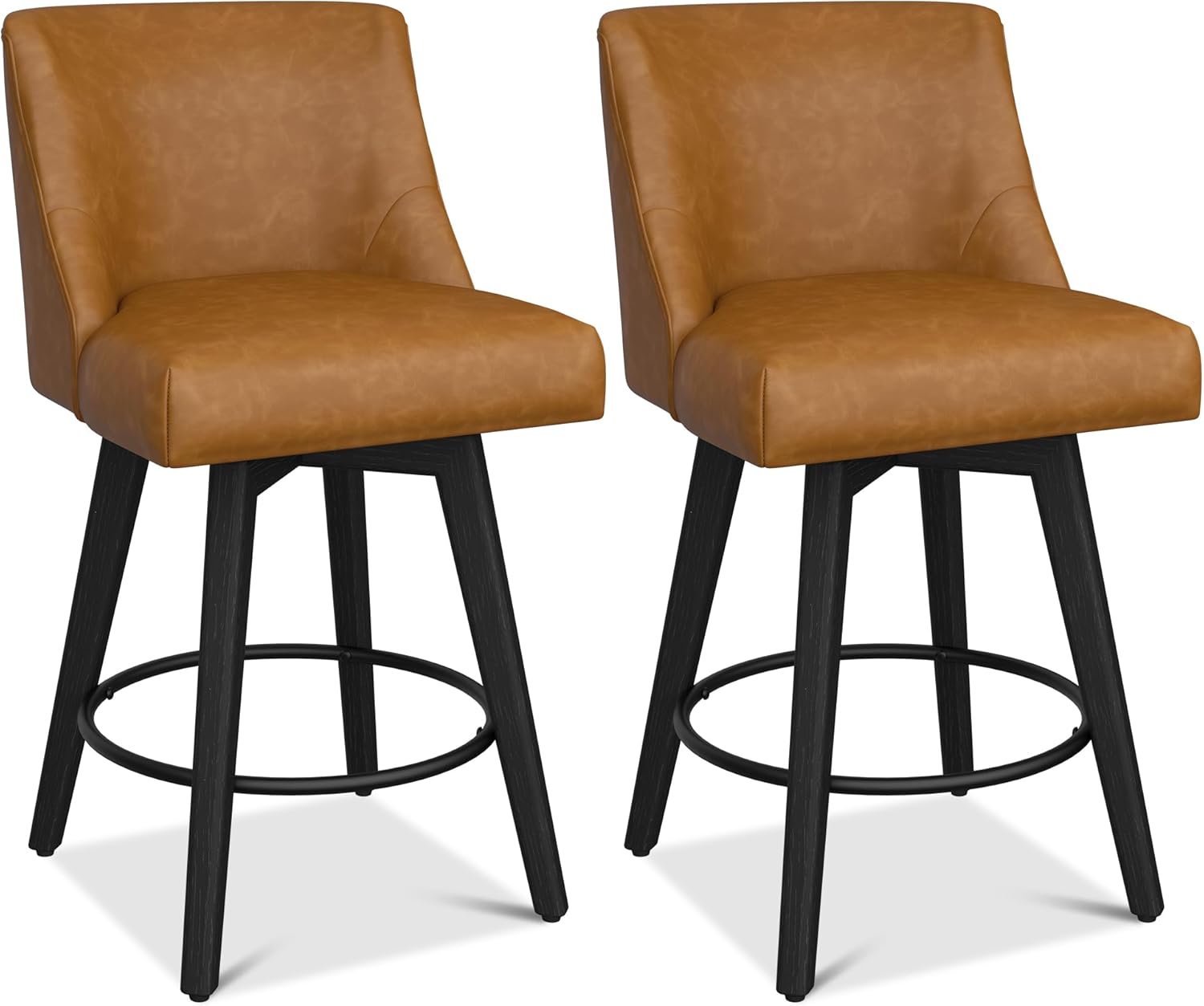Amazon.com: CarterChairr Counter Height Bar Stools, 26" H Seat Height ...