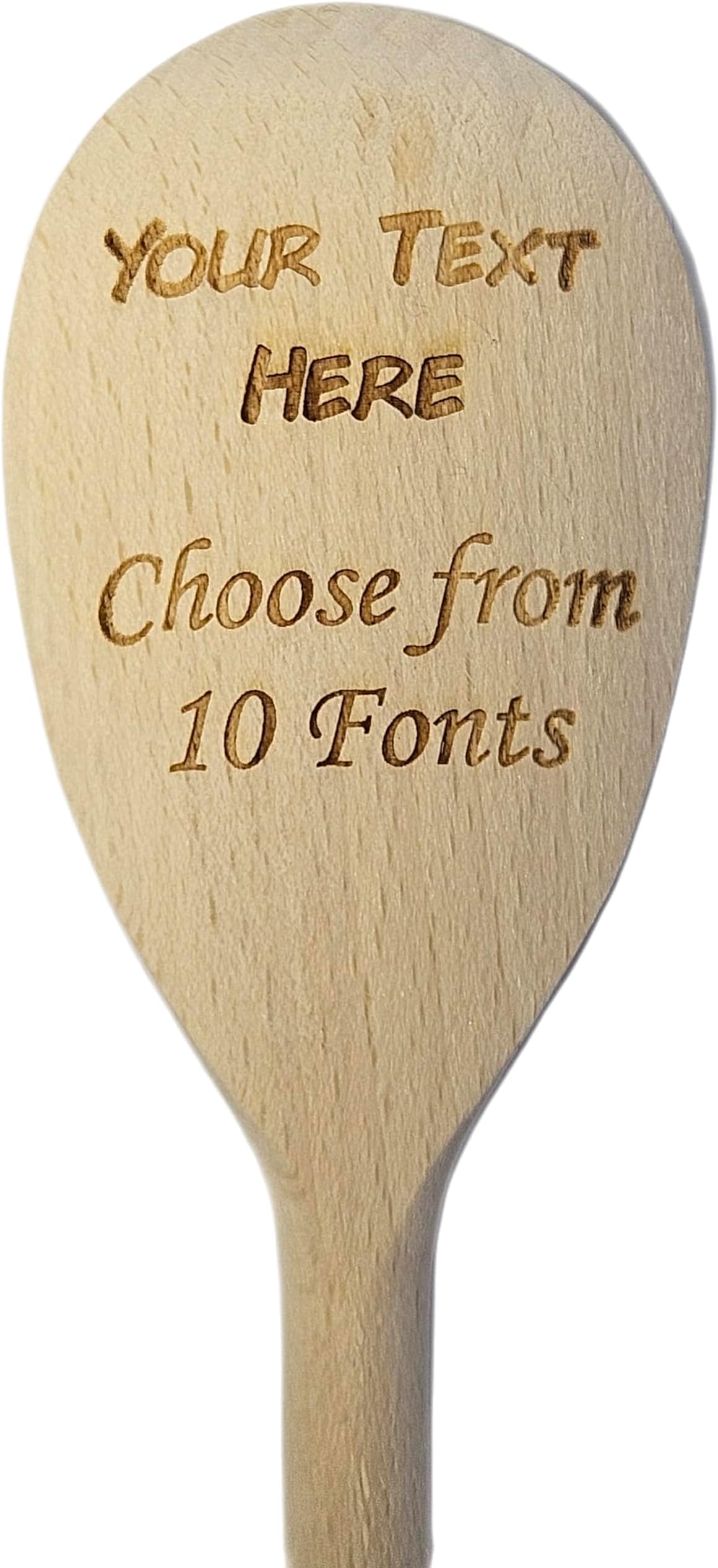 Wooden Spoon 300mm (12") with Custom Laser Engraving by TrophyMaster ...