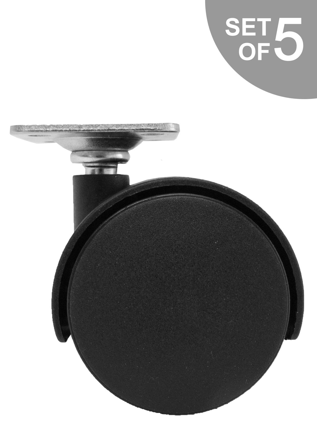Snapklik.com : 2" Standard Replacement Furniture Casters w/Square ...
