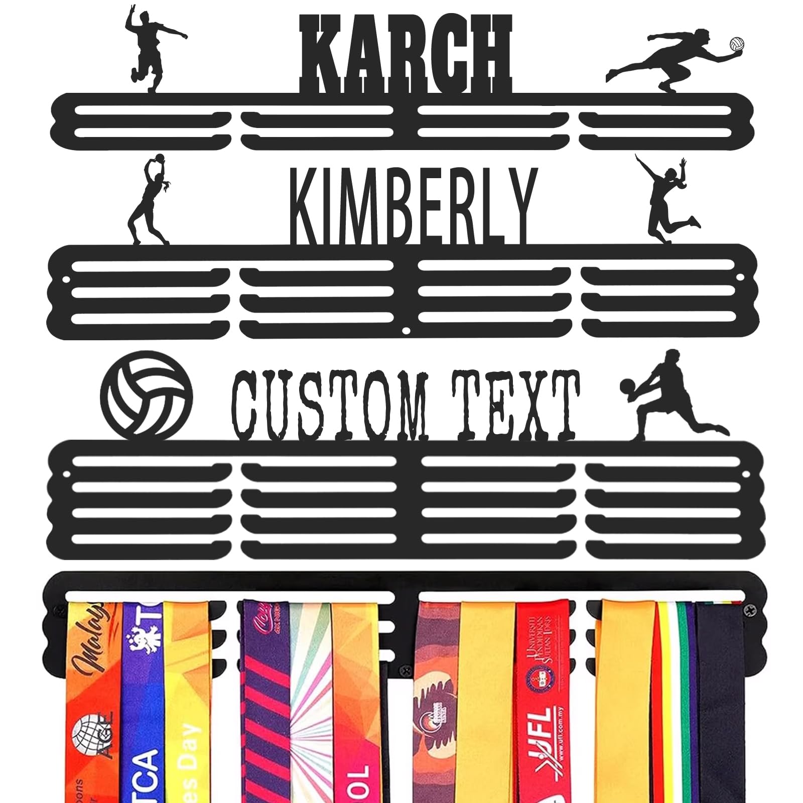 Snapklik.com : Custom Medal Hanger Display Rack - Personalized Metal ...