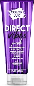 Direct Vibes Semi-Permanent Hair Color, Purple, Vibrant Long Lasting ...