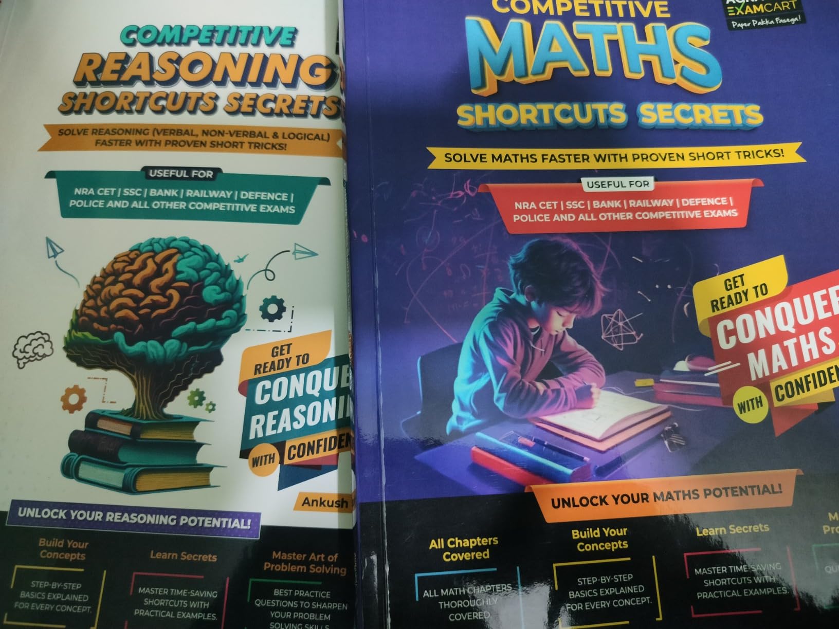 Examcart Competitive Maths Shortcuts Secrets Textbook by UC Jha for All ...