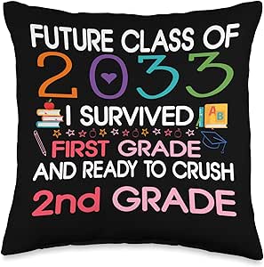 Amazon.com: Future class of 2033 i survived first grade Funny Teachers ...