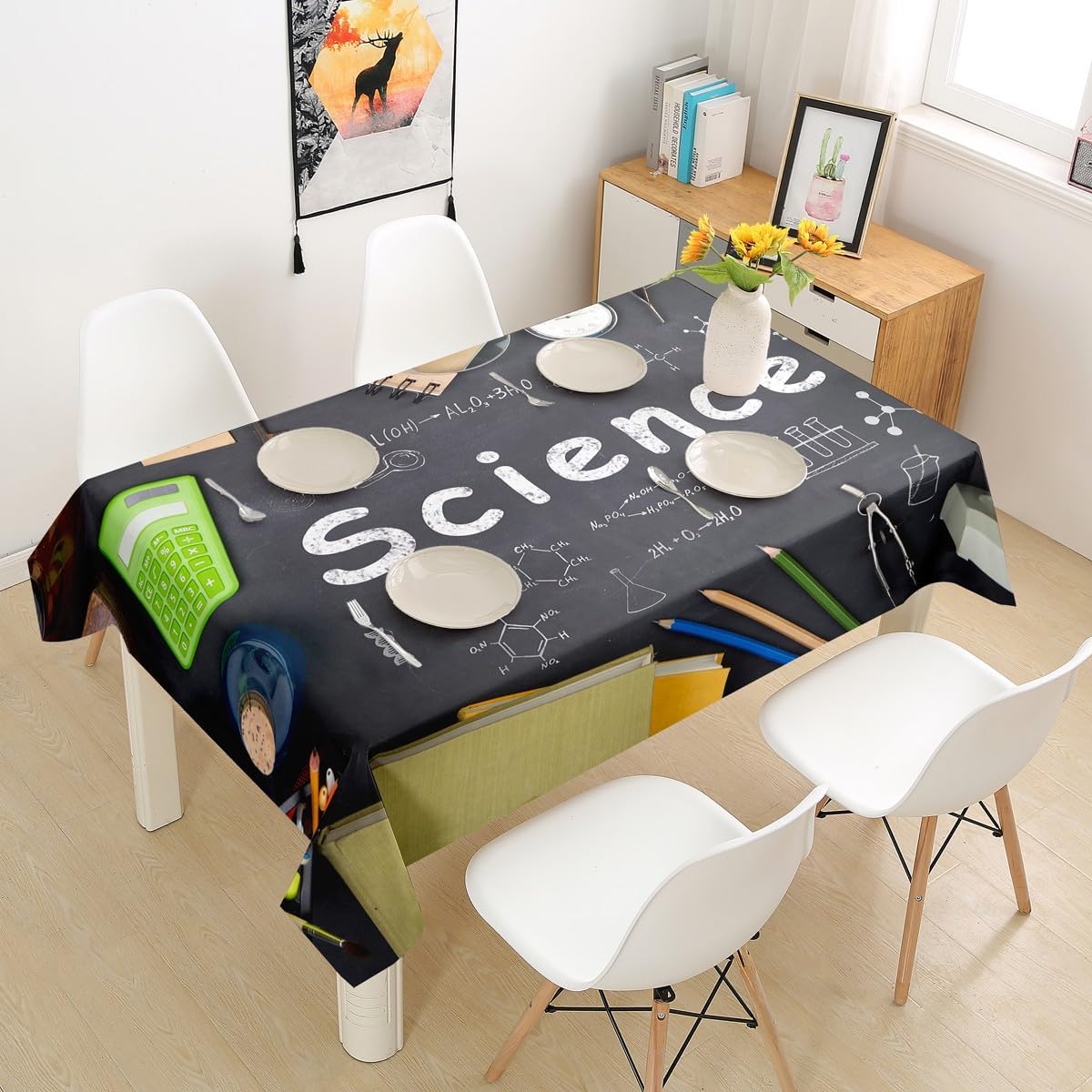 Amazon.com: Science Theme Table Cloth Back to School Gifts for Boys ...